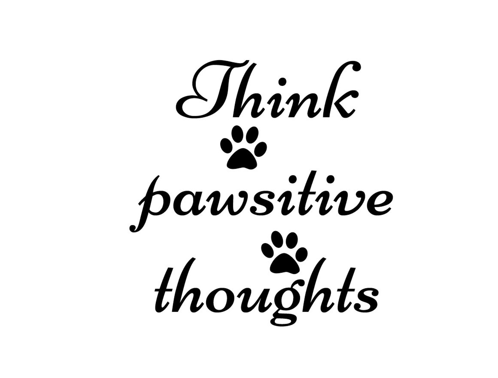 Think Pawsitive Thoughts CUT & Fold Book Folding Pattern | Etsy