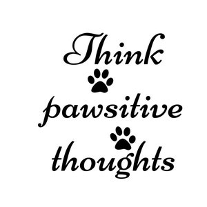 Think Pawsitive Thoughts CUT & Fold Book Folding Pattern (digital ...