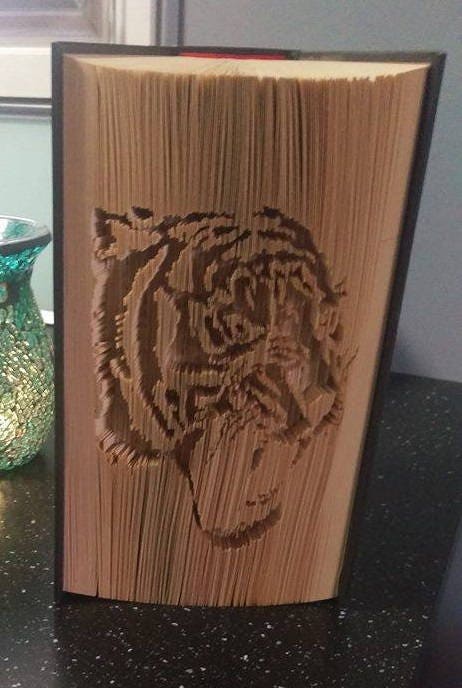 Tiger Cut & Fold Book Folding Pattern digital Download | Etsy