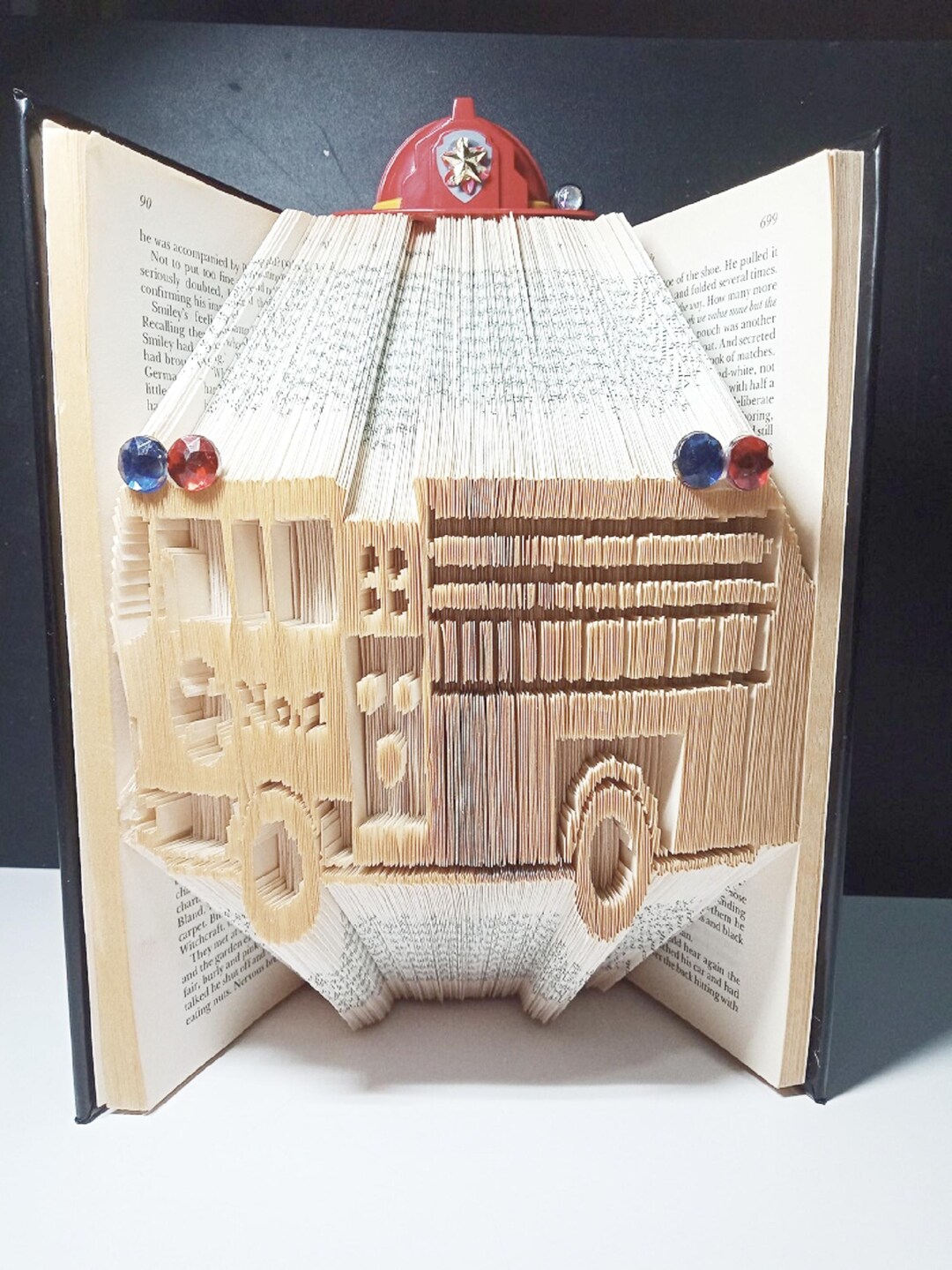 Fire Engine, Fire Truck Combi Book Folding Pattern (digital Download ...