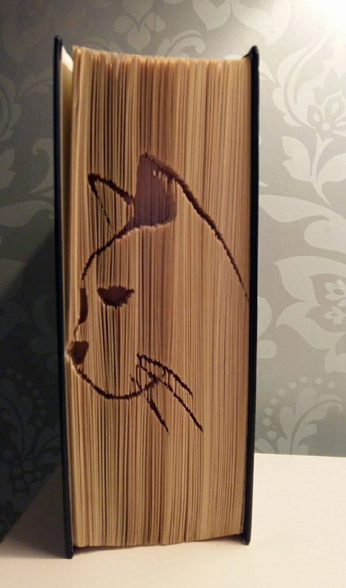 Cat Face Cut & Fold Book Folding Pattern (digital Download PATTERN ONLY ...