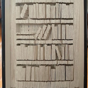 Bookcase 180 COMBI Book Folding Pattern (digital Download PATTERN) 23cm ...