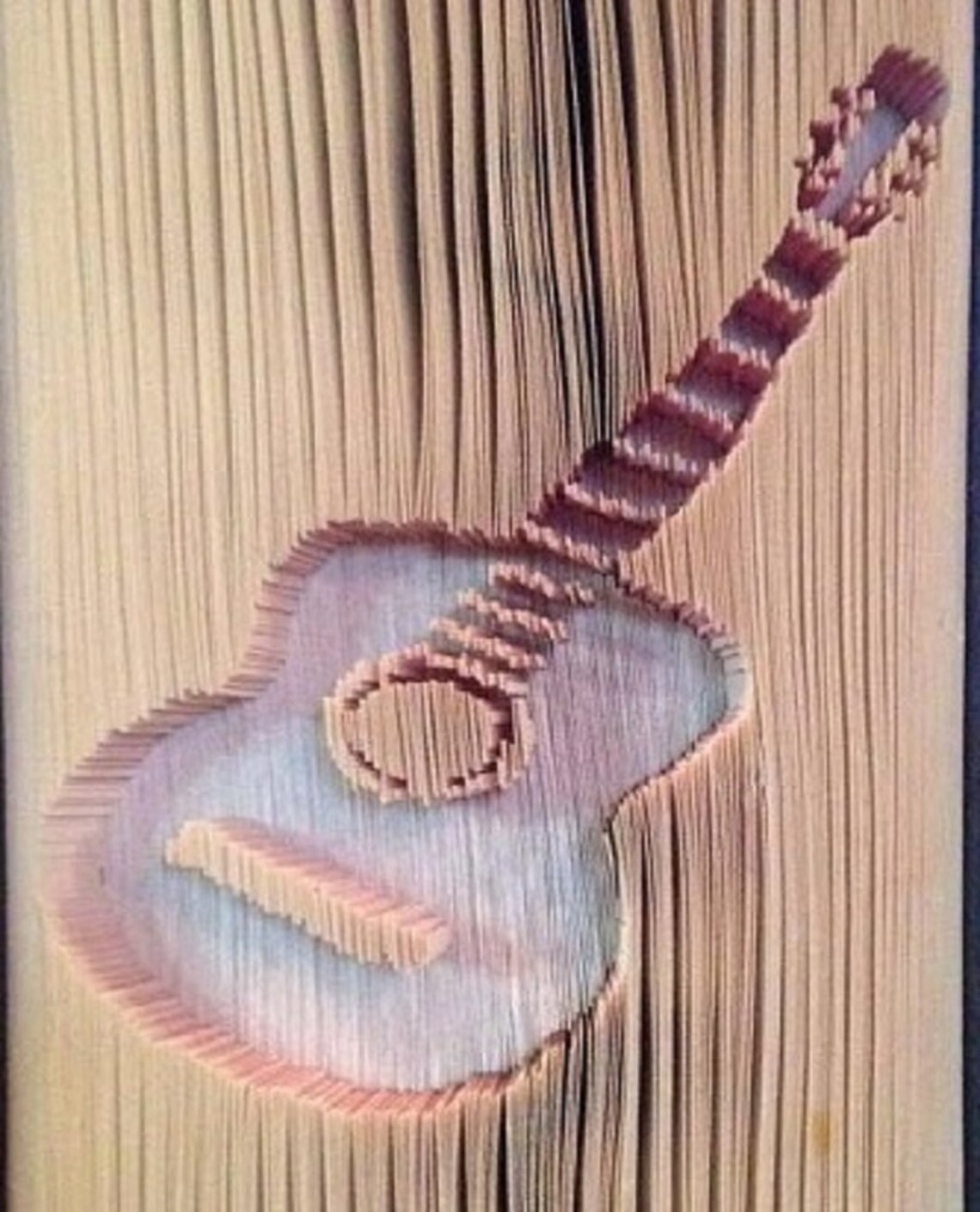 Guitar, Cut & Fold Book Folding Pattern (digital Download PATTERN) - Etsy