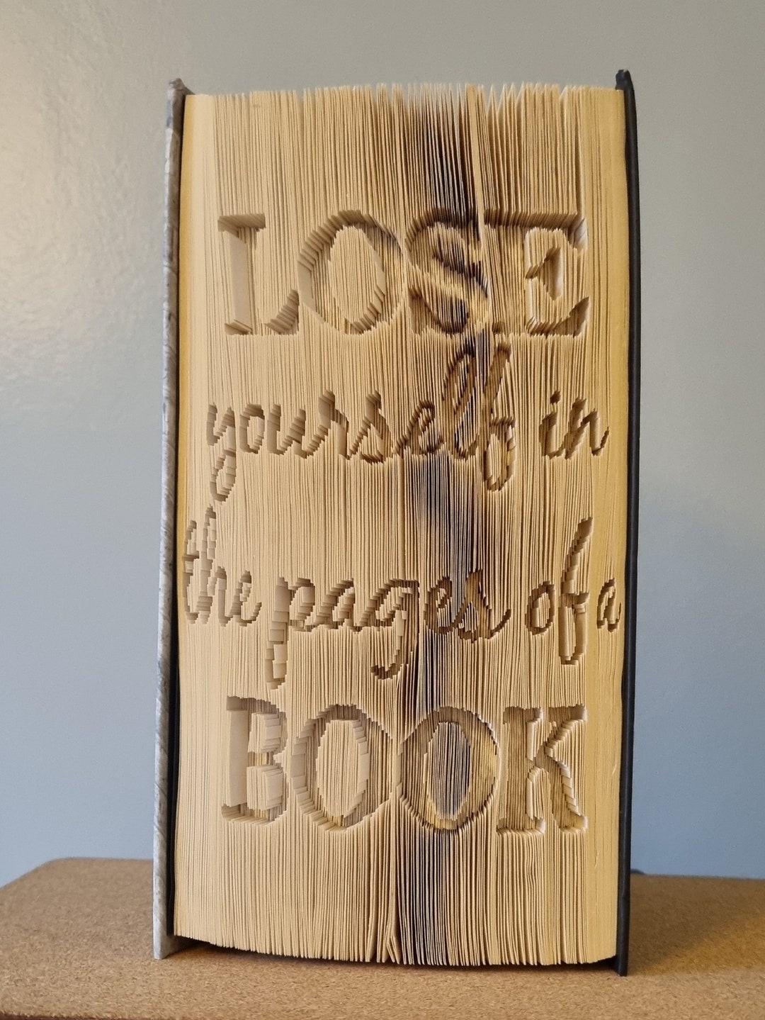 Lose Yourself in the Pages a Book Cut & Fold Book Folding Pattern ...