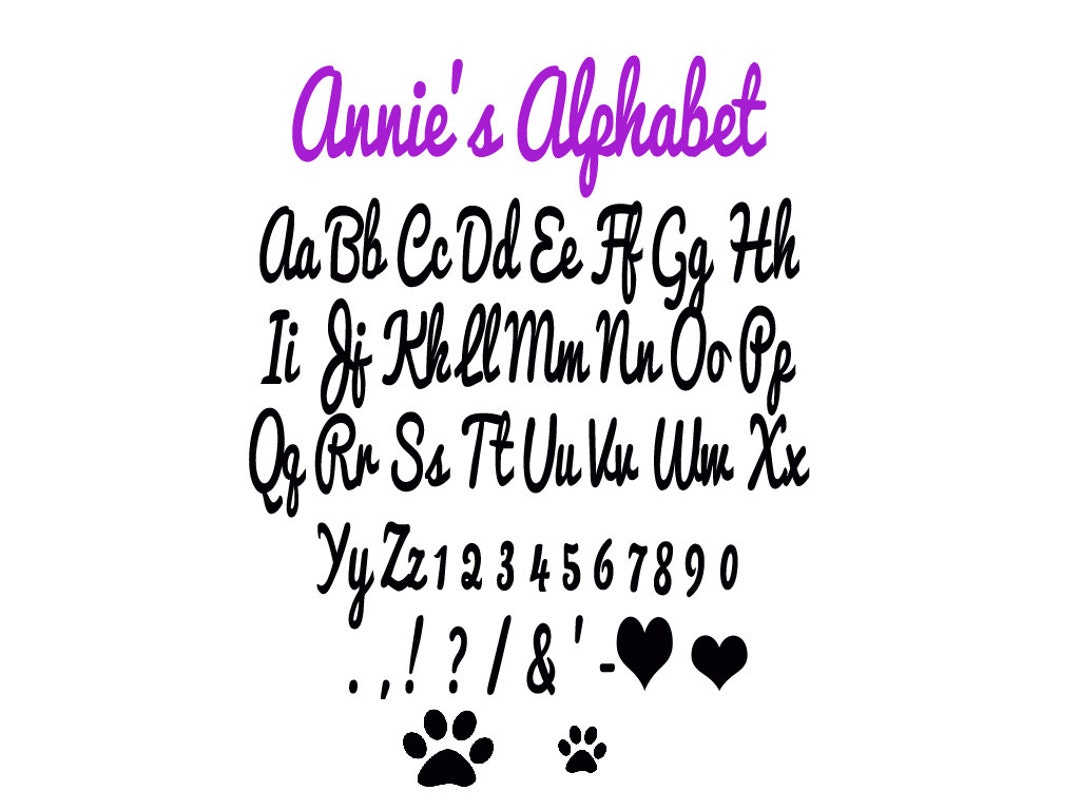Annie's Full Alphabet Book Folding Pattern Plus Hearts & Paw Prints ...