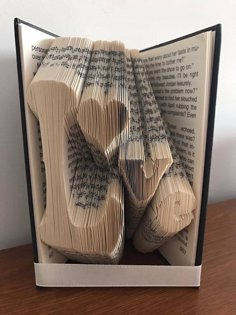 Love (sloping), Valentine MMF Book Folding Pattern (digital Download ...