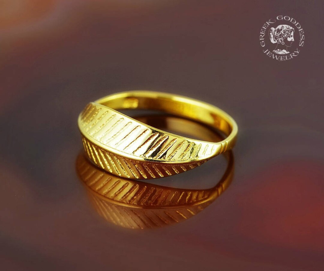 Olive Leaf Golden Ring, Olive Leaf Ring, Olive Leaves Ring, Greek Ring ...