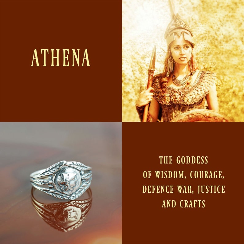 Athena Coin Silver Ring, Athena Ring, Ancient Coin Ring, Greek Ring ...