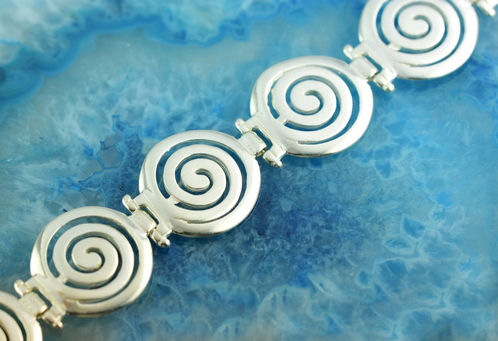 Spiral Silver Bracelet Spiral Bracelet Silver Bracelet - Etsy