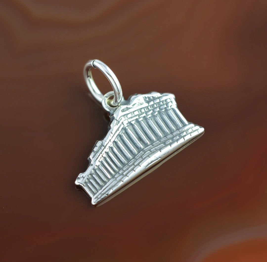 Parthenon Silver Pendant, Parthenon Necklace, Parthenon Pendant ...