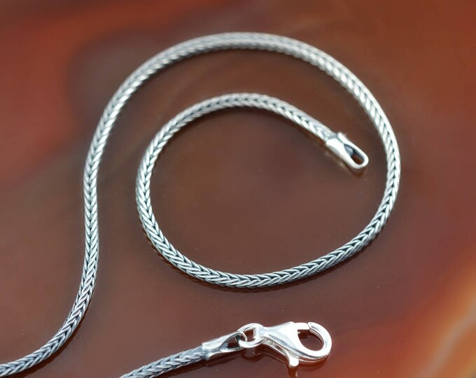 Byzantine Silver Chain 1 Mm, Sterling Silver Chain, Chain Necklace ...
