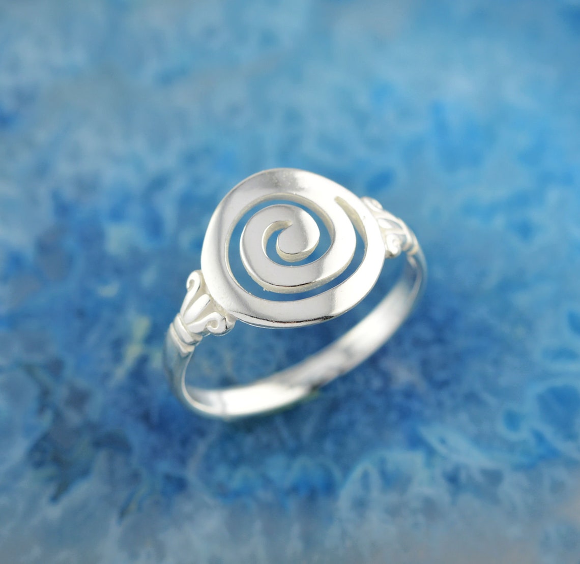 Spiral Silver Ring, Spiral Ring, Greek Ring, Spiral Jewelry, Greek ...