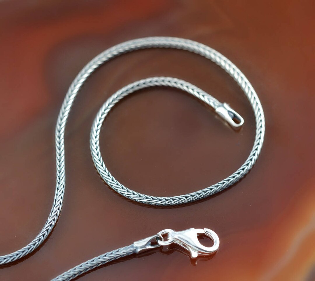 Byzantine Silver Chain 1.8 Mm, Sterling Silver Chain, Chain Necklace ...