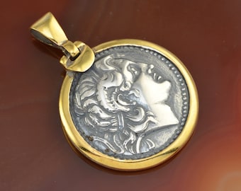 Mens Coin Necklace - Etsy
