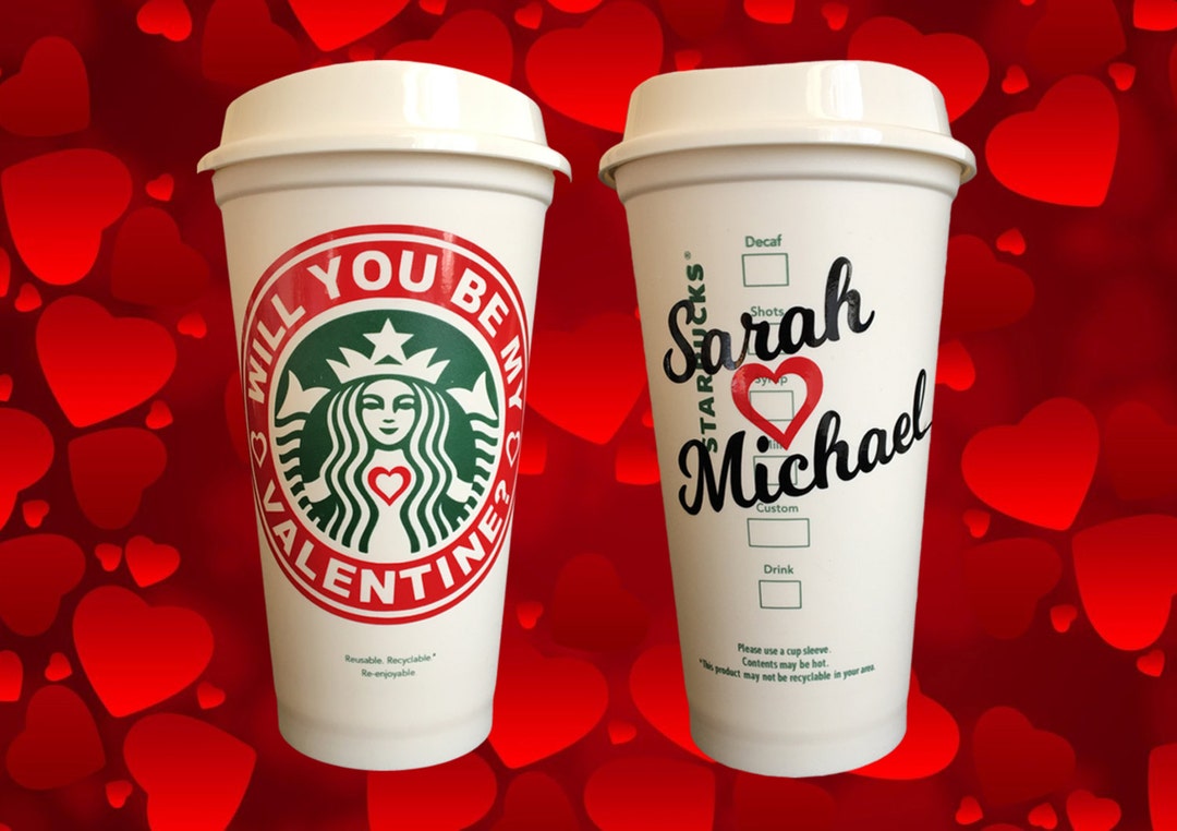 Starbucks Personalized Valentines Coffee Travel Mug by Startangledarts ...