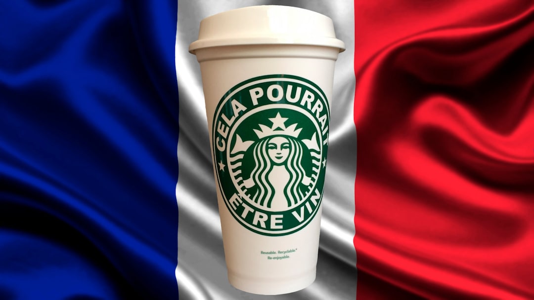 Starbucks Personalized French This Might Be Wine Coffee Travel Mug ...