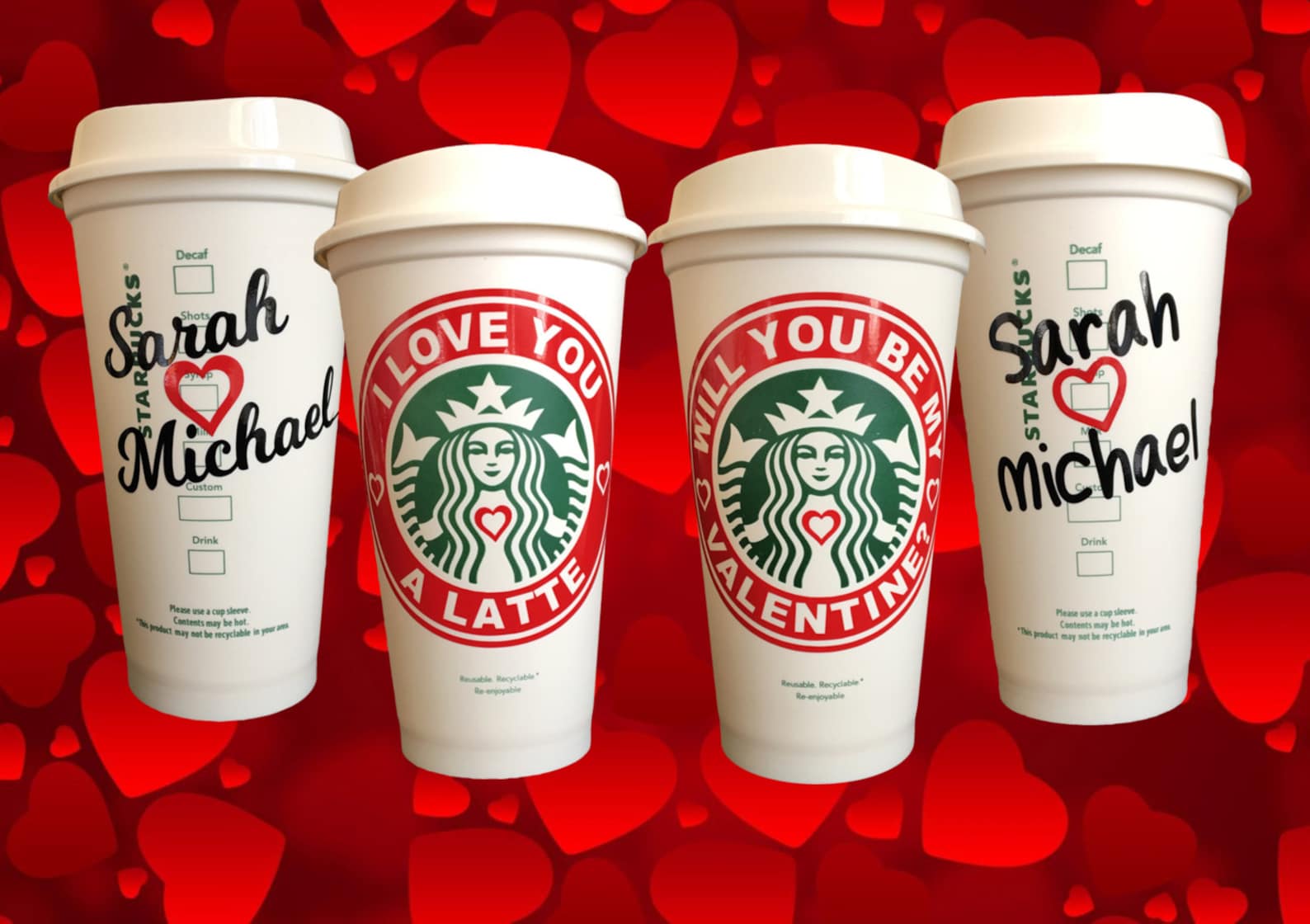 Starbucks Personalized I Love You A Latte Coffee Travel - Etsy