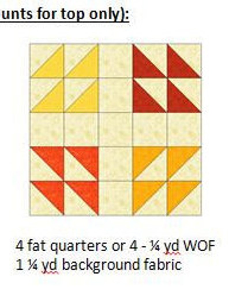 Fast and Easy Wedding Ring Block, Easy Beginner Quilt Pattern, Big One Block Quilt Pattern ...