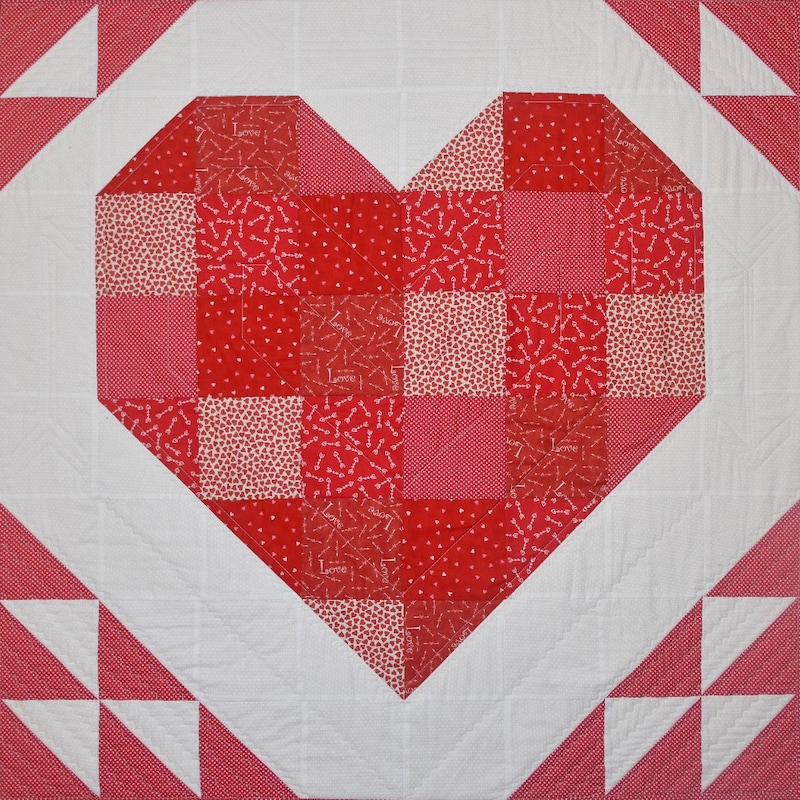 Easy Heart Quilt Pattern - Etsy