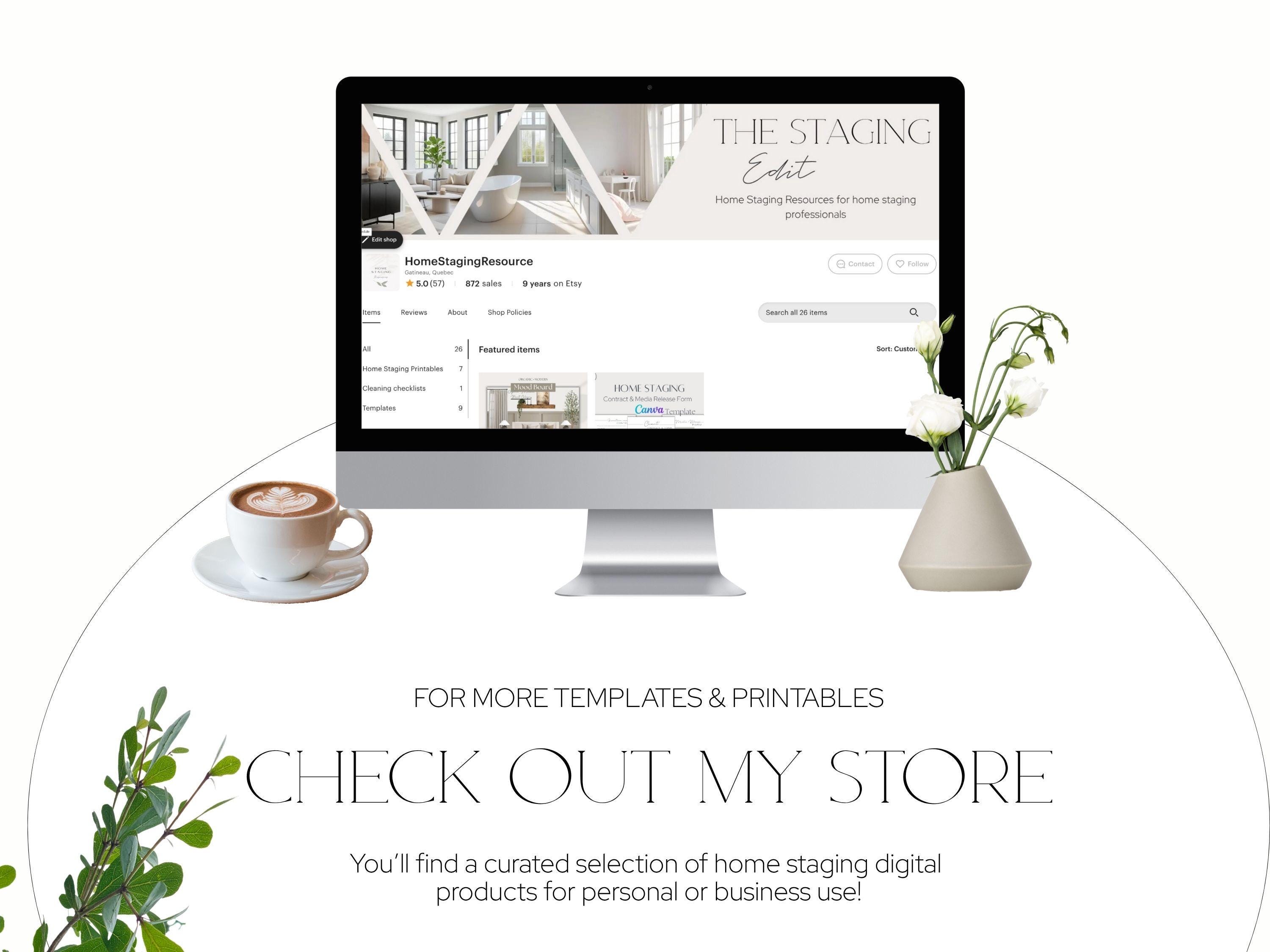 Home Staging Statistics - Infographic - Template - Editable in Canva - Etsy