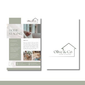 Home Staging Flyer Template - Canva - Neutral - Minimalist Small ...