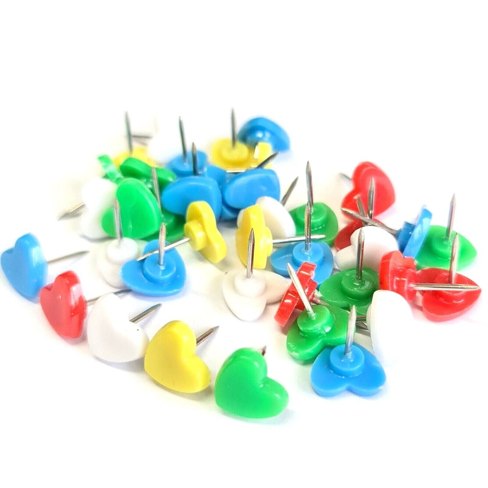 Heart Shaped Push Pins Thumb Map Tacks Strong Push Pin Cork Board Pins ...