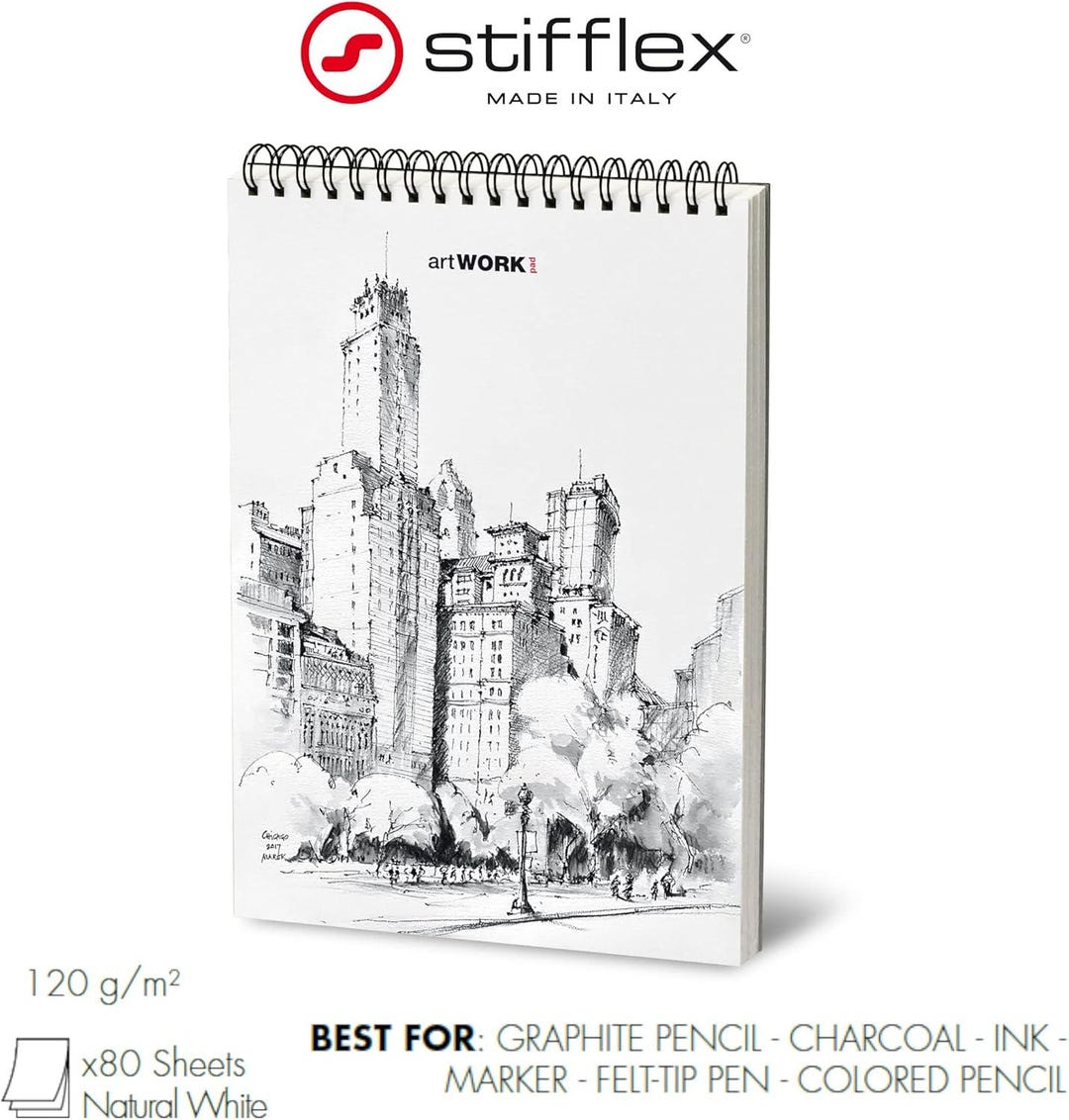 Sketch Pad Book 120gsm White Cartridge Paper Artist Sketching Pencil ...