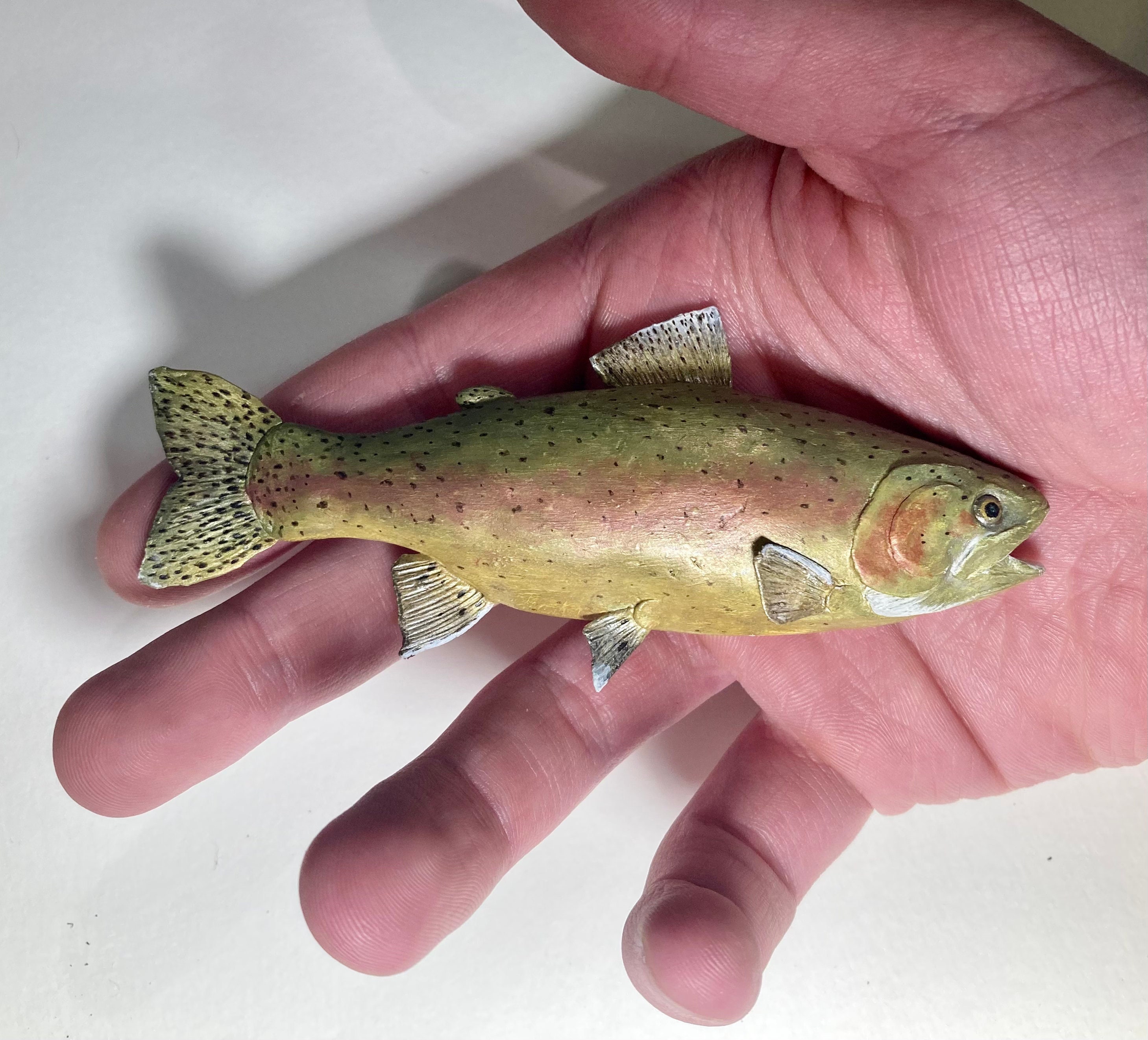 Miniature Trout Sculpture Made to Order - Etsy