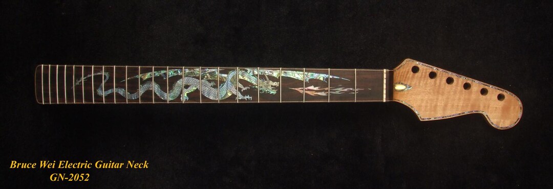 Bruce Wei Handmade Solid Curly Maple Electric Guitar Neck Fit ...