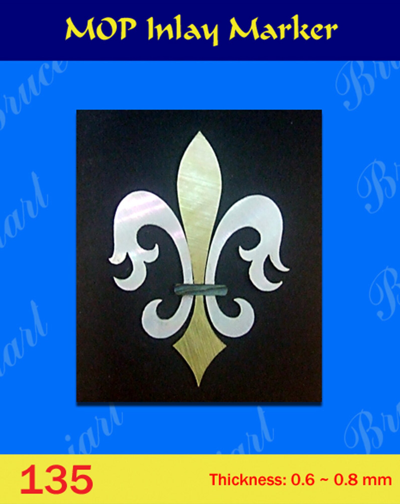 Bruce Wei Inlay Material DIY White Mop Inlay Markers 135 - Etsy