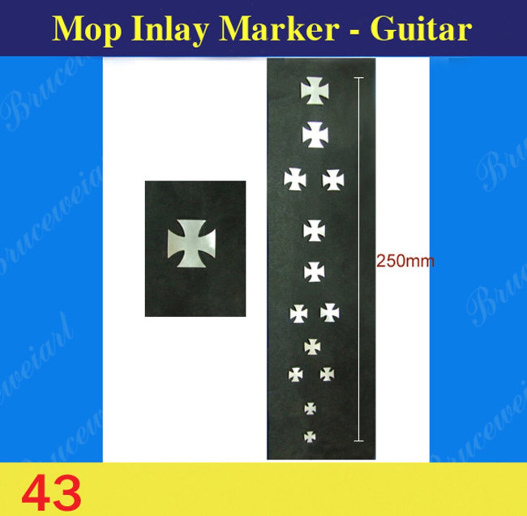 Inlay Material, DIY White Mop Inlay Head & Fretboard Markers, Bruce Wei ...