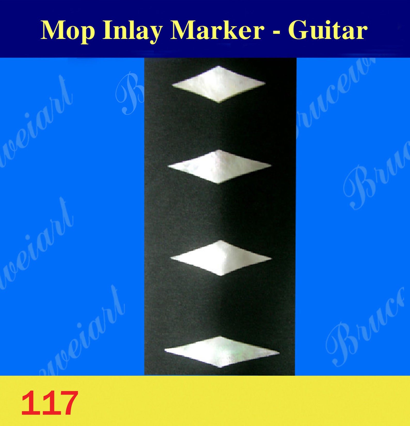 Inlay Material, DIY White Mop Inlay Fretboard Markers, Bruce Wei ( 117 ...