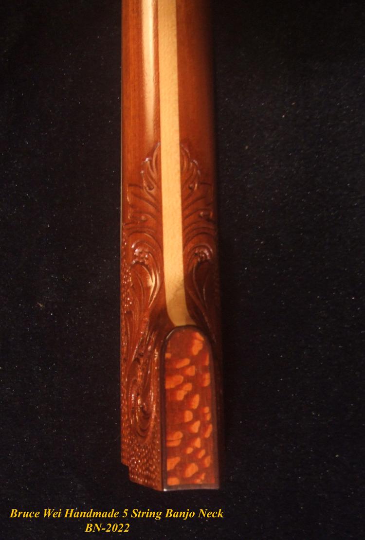 Handcrafted 5 String Banjo Neck, Solid Mahogany & Hard Maple Planet ...