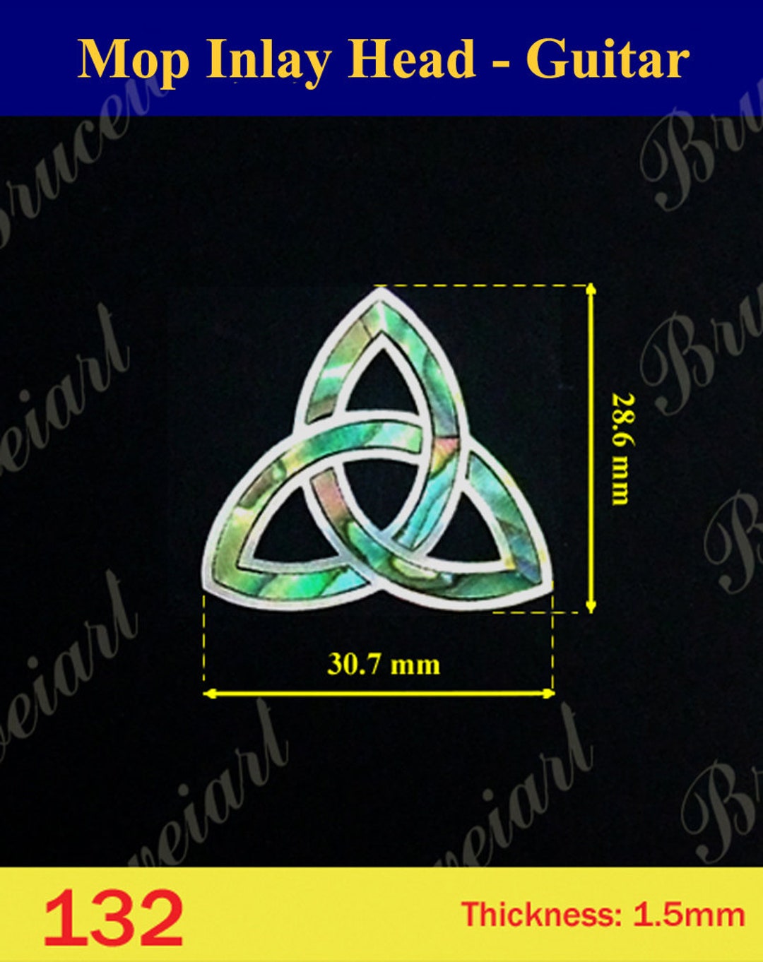 Inlay Material, DIY Abalone & Mop Inlay Head Markers, Bruce Wei (132 ...