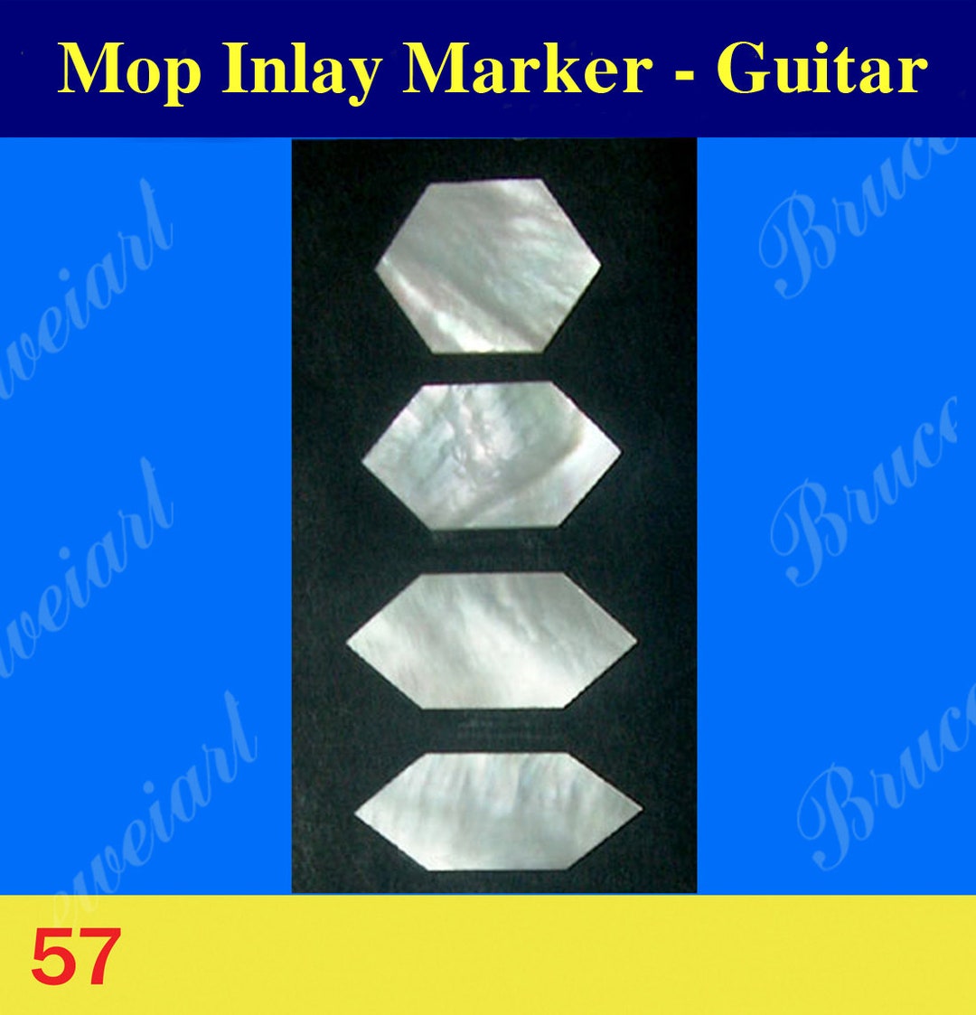 Inlay Material, DIY White Mop Inlay Fretboard Markers, Bruce Wei (57 ...