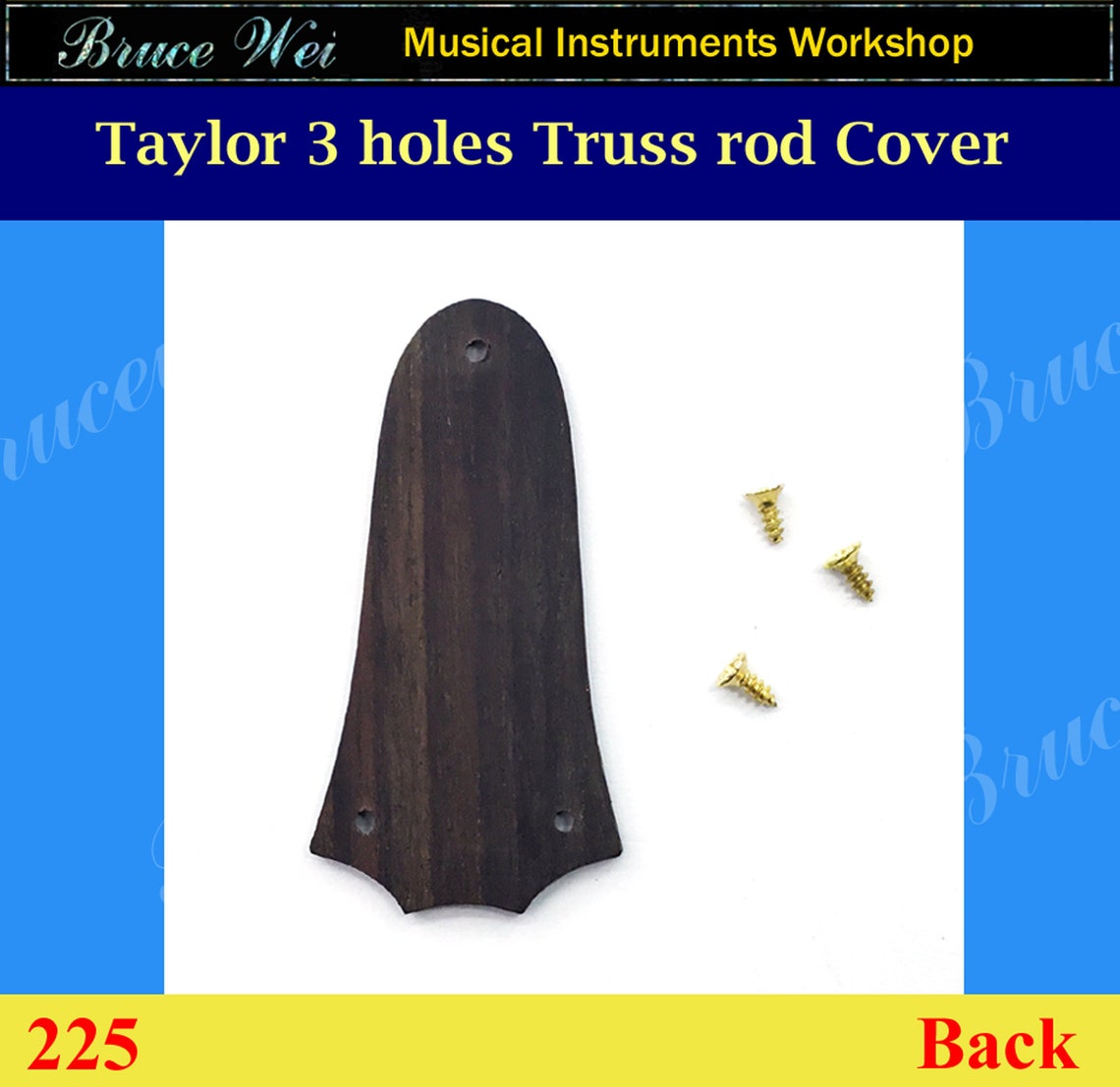 Bruce Wei Fit Taylor 3 Hole Rosewood Truss Rod Cover With - Etsy