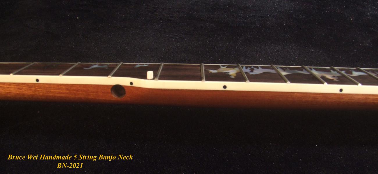 Handcrafted 5 String Banjo Neck, Solid Mahogany & Hard Maple Cowboy ...