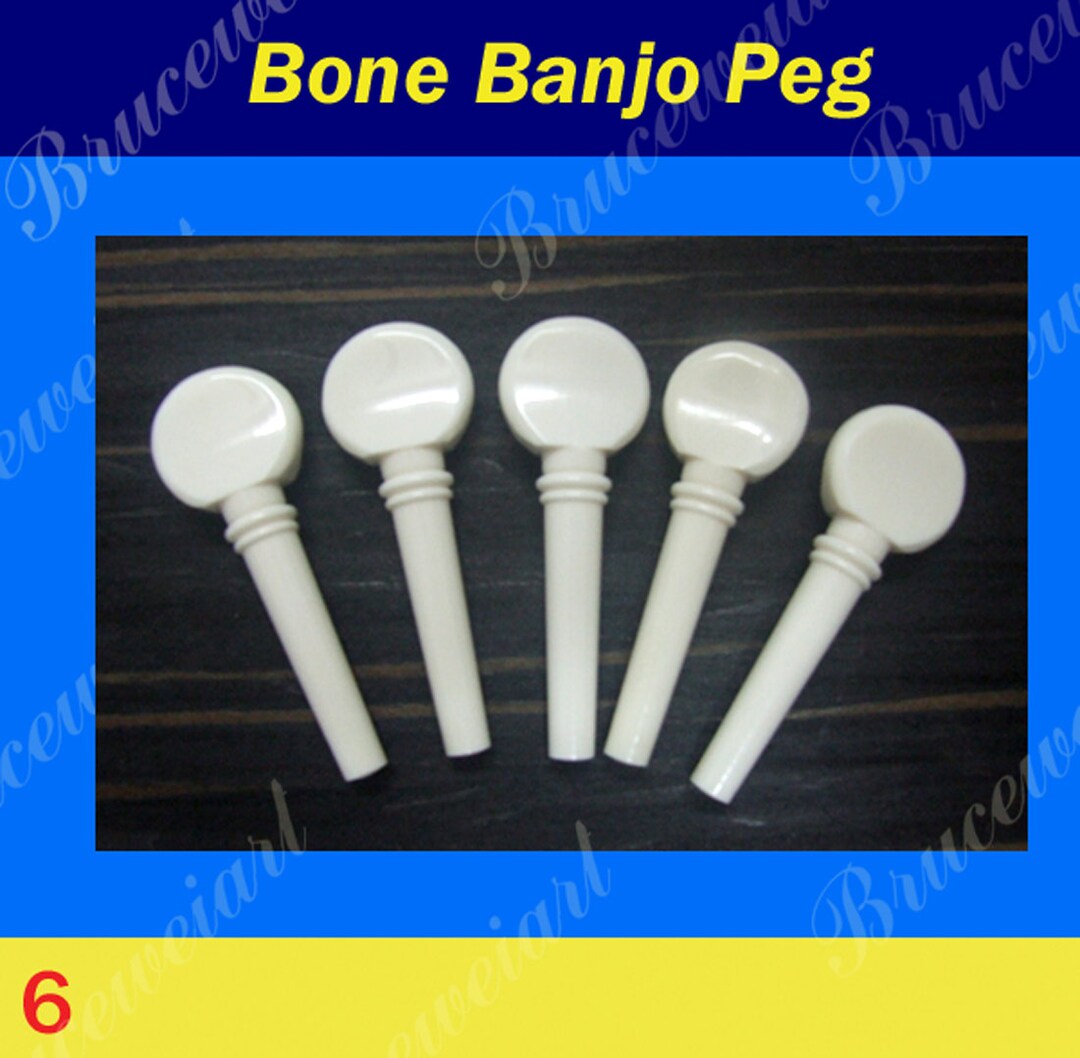 Bruce Wei, Banjo Part - Buffalo Bone Tuning Peg 5pcs (6) - Etsy