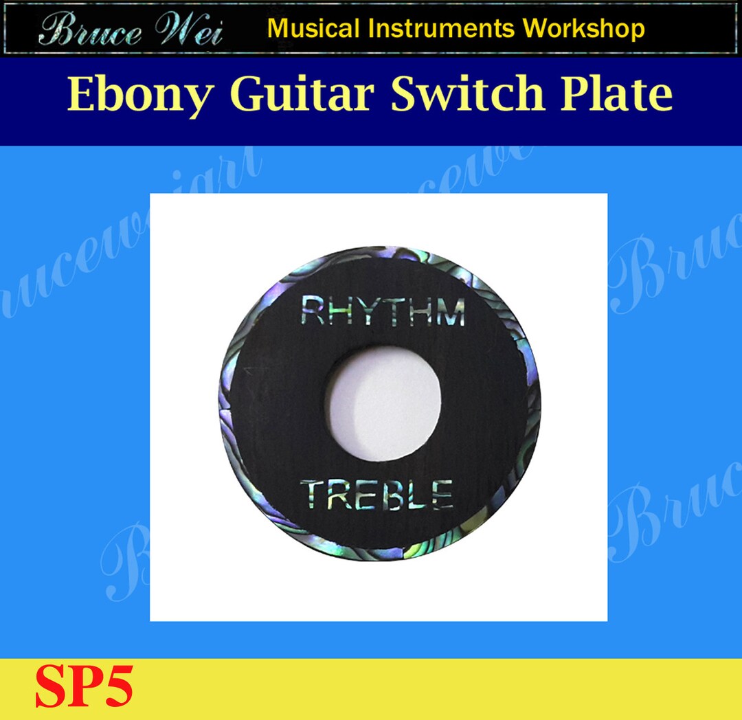 Free Shipping, Ebony Toggle Switch Plate W/ Abalone Inlay, Bruce Wei ...