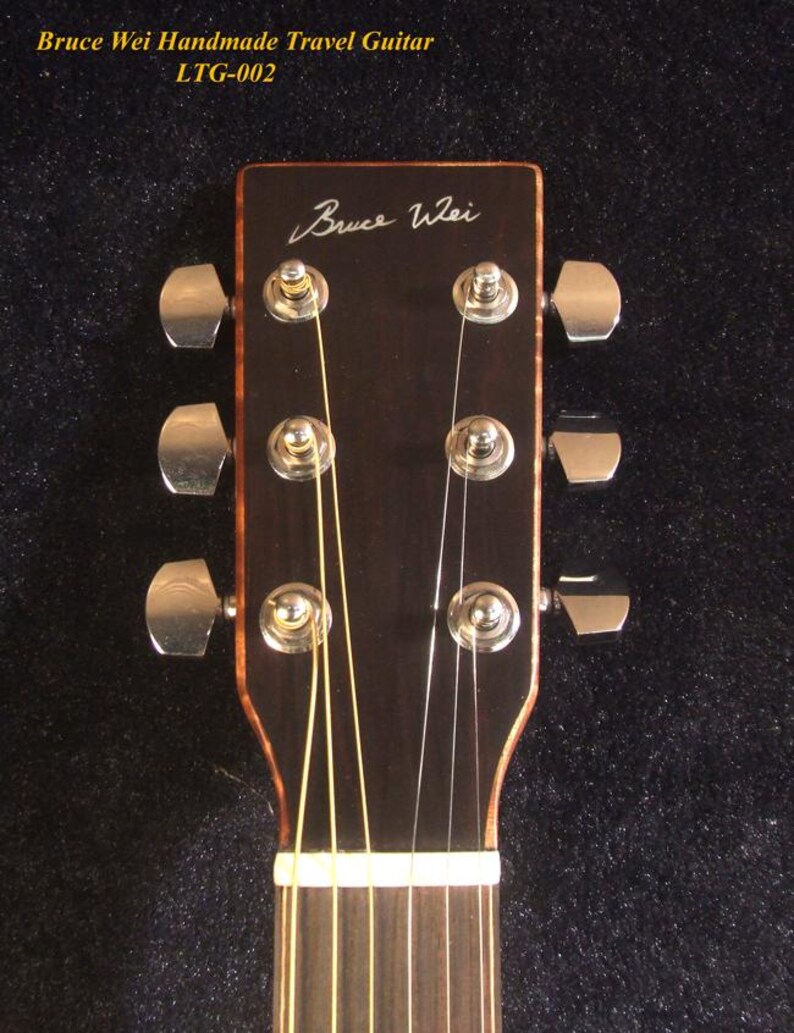 Handmade Archback Travel Guitar Solid Spalted Maple, Mahogany, Cutaway ...