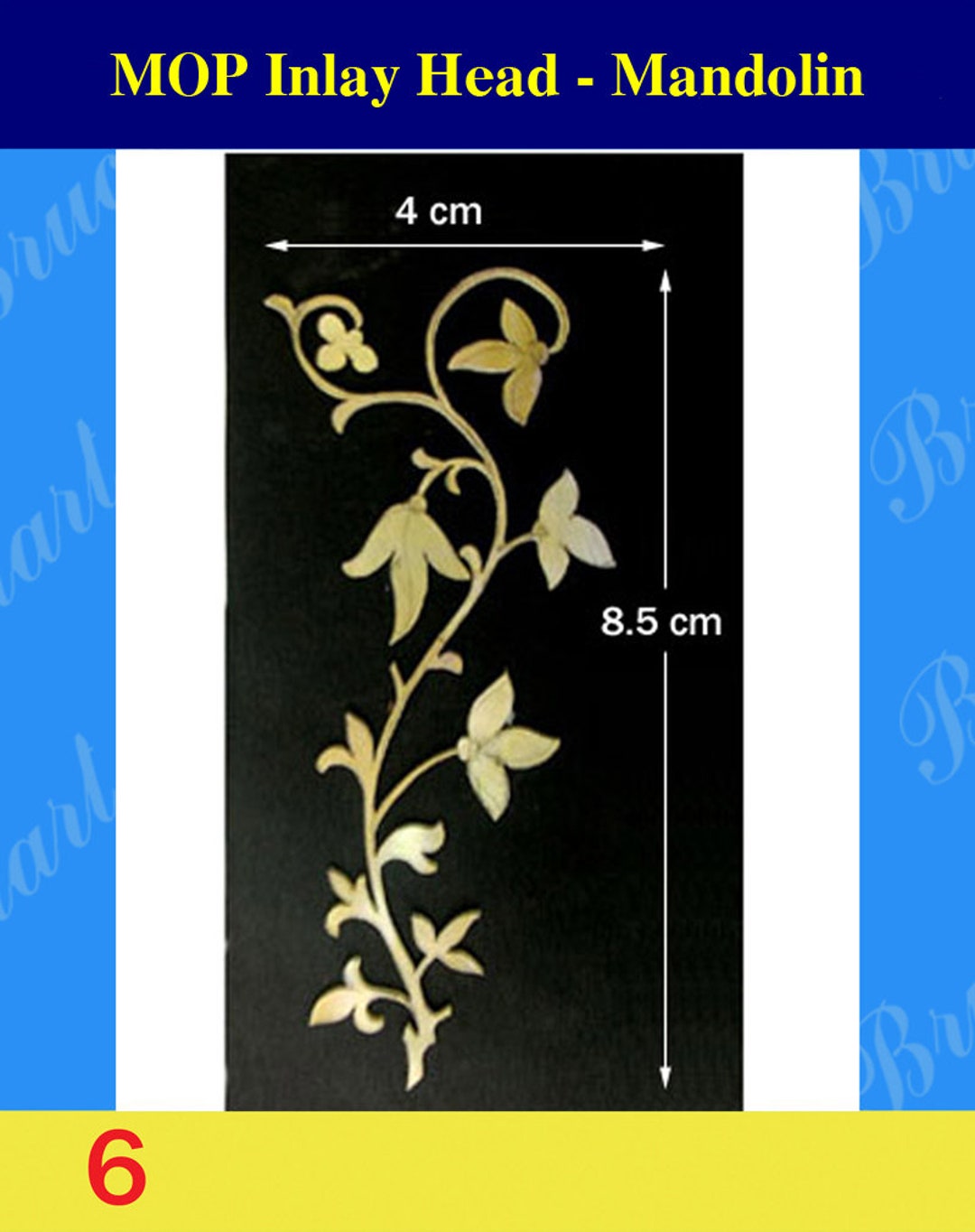 Inlay Material, DIY Gold Mop Inlay Head Markers, Bruce Wei (M-6) - Etsy