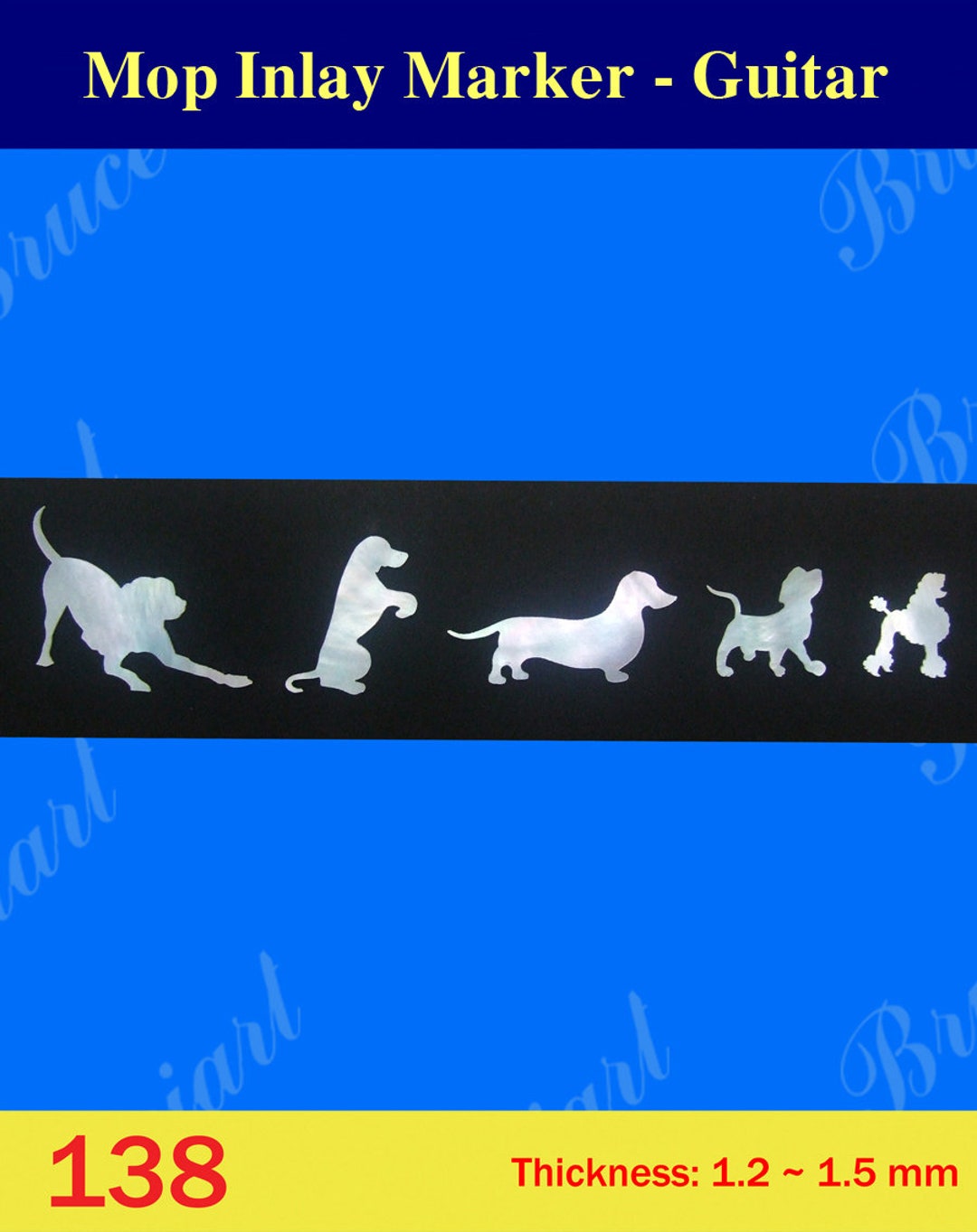 Inlay Material, DIY White Mop Inlay Fretboard Markers, Bruce Wei ( 138 ...