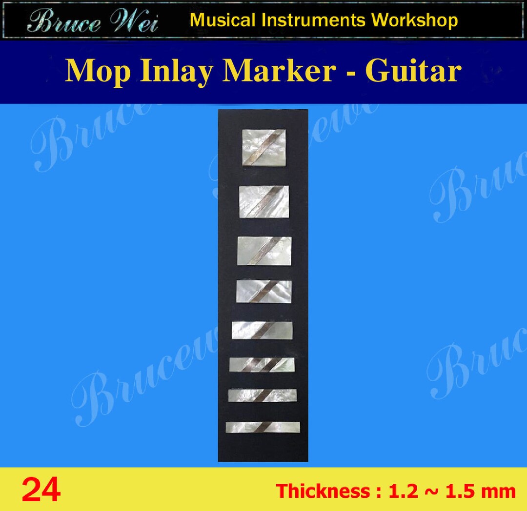 Inlay Material, DIY Mop Inlay Fretboard Markers, Bruce Wei (24) - Etsy
