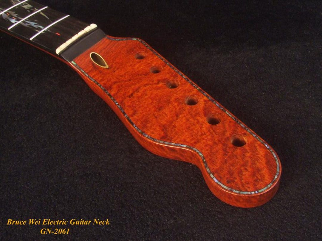 Handcrafted Telecaster Neck, Solid Curly Rosewood Electric Guitar Tele ...
