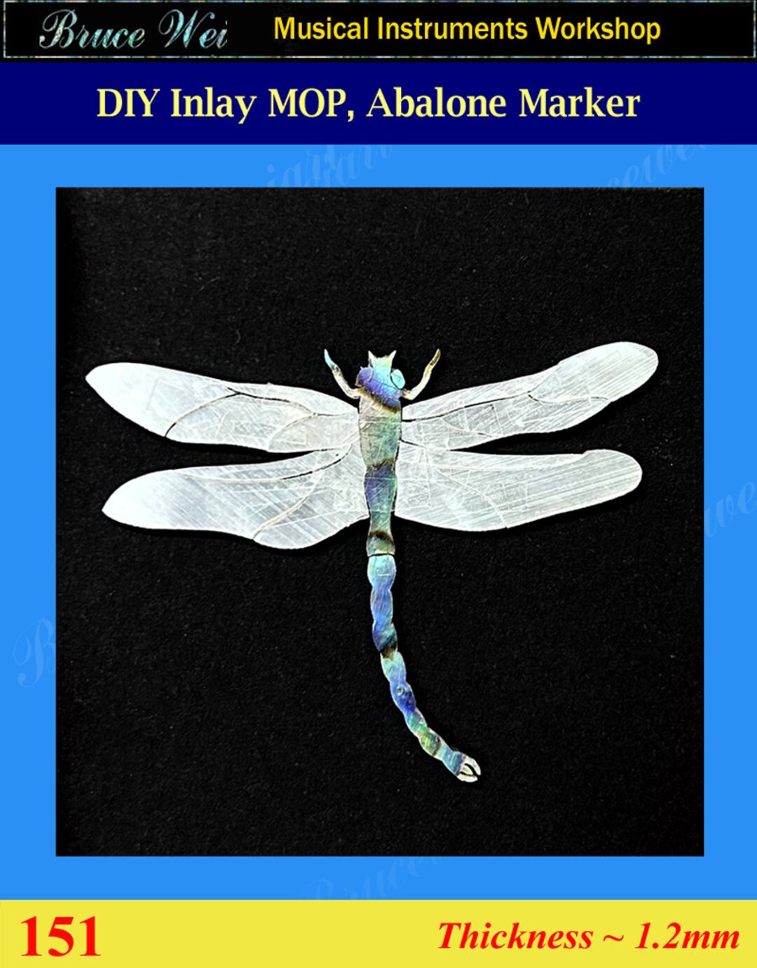 Bruce Wei, Inlay Material - DIY Abalone & Mop Inlay Markers (151) - Etsy