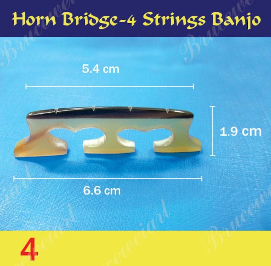 Free Shipping Bruce Wei, 4 Strings Banjo Horn Bridge Height= 19 Mm (4 ...