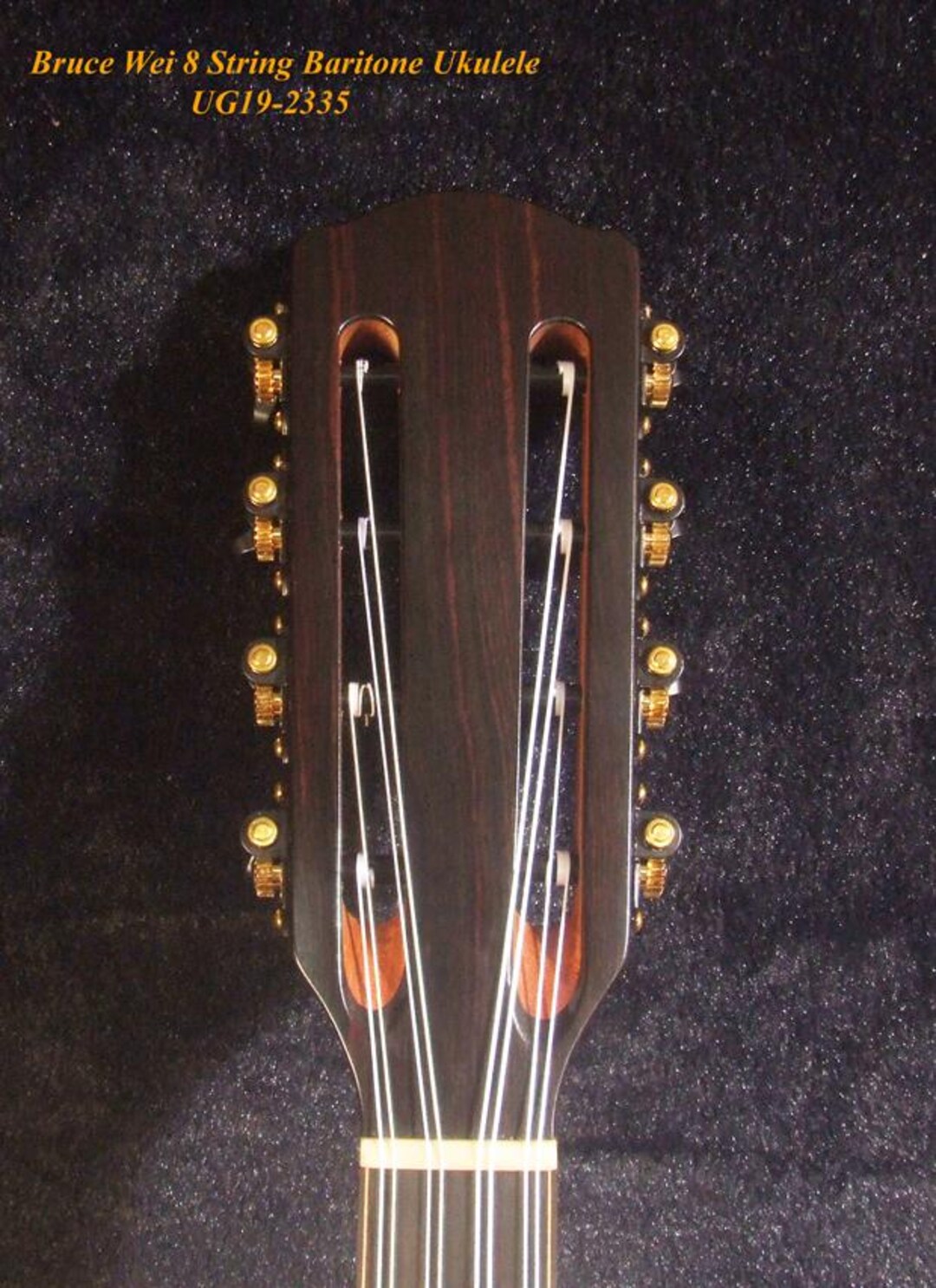 Handmade 8 String Baritone Ukulele, Solid Acacia, Slotted Head, Beer ...