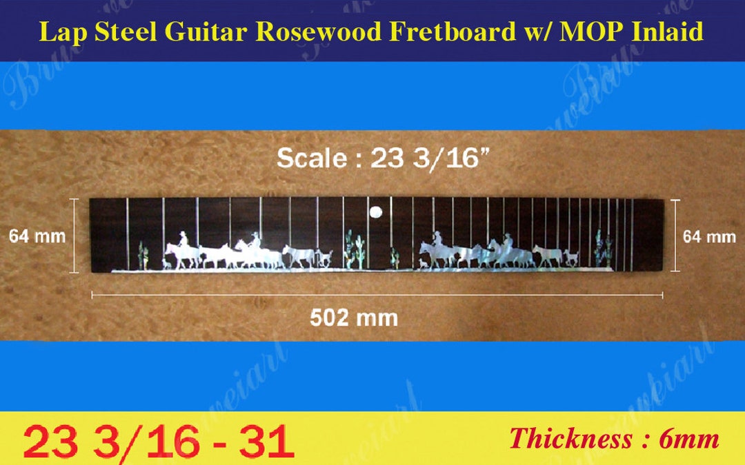 Lap Steel Guitar, Rosewood Fretted Fretboard, Scale 23 3/16", Bruce Wei ...