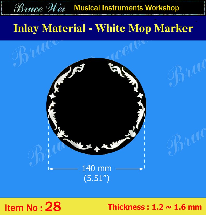 Bruce Wei Inlay Material DIY White Color MOP Inlay Markers - Etsy