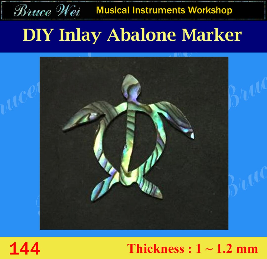 Bruce Wei, Inlay Material - DIY Turtle Abalone Inlay Markers (144) - Etsy